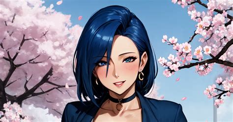 巨乳 Blue Haired Onee San~ Shiromiのイラスト Pixiv