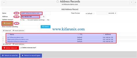 configure bind dns server using webmin on centos 8