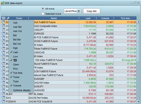 dde data export prorealtime user manual