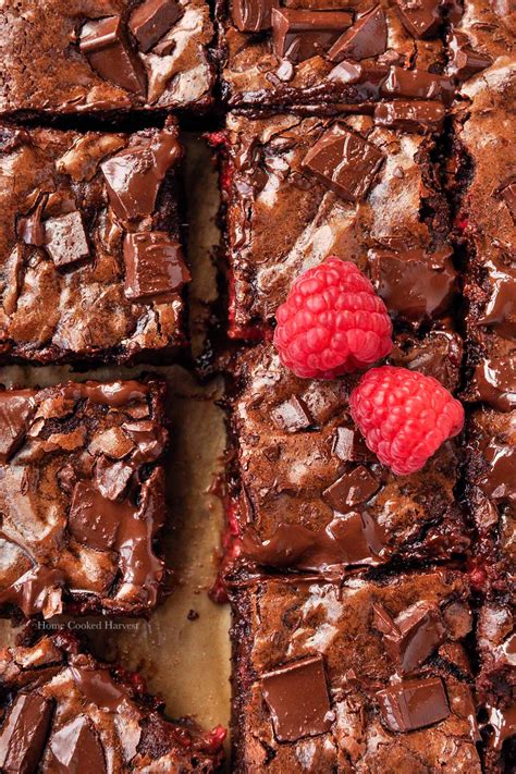 Chocolate Raspberry Brownies Recipe Home Cooked Harvest