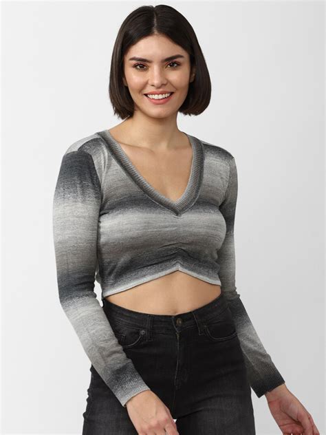 Buy Forever 21 Women Colourblocked Crop Top Tops For Women 20188050