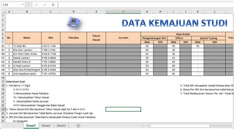 contoh soal microsoft excel 2007 fungsi if vlookup
