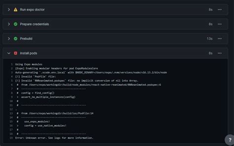 invalid `rnreanimated podspec` file no implicit conversion of nil into