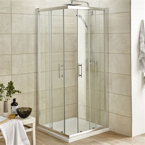 Pacific Corner Entry Shower Enclosure And En Suite Set 2 Size Options
