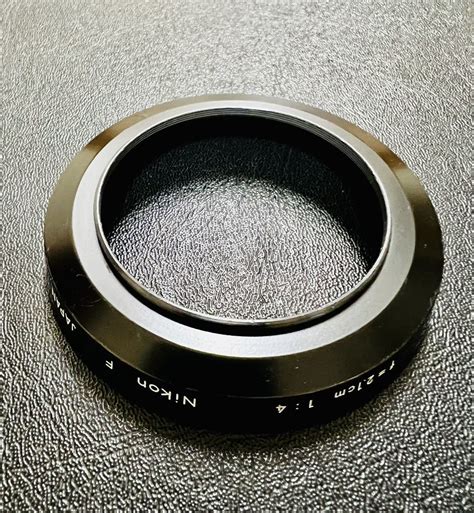 【やや傷や汚れあり】★超レア Nikon Fロゴ Nippon Kogaku Nikkor O 2 1cm 21mm F4用純正メタル