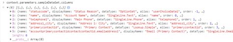 how to get additional column values in pcf dataset control using