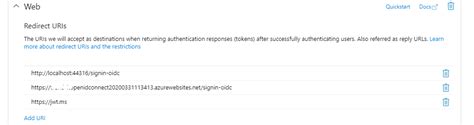 openid connect azureadb2c aadsts50011 the reply url specified in the