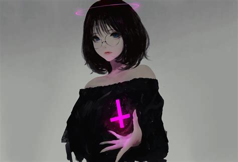 Anime Girl With Short Black Hair