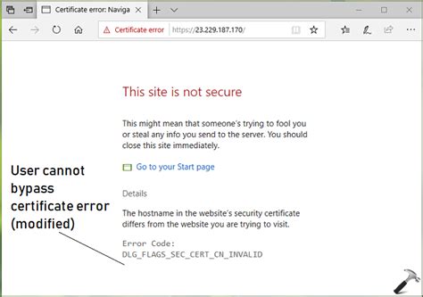 [how To] Allow Prevent Users To Override Certificate Errors In