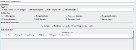 why response assertion is not working in jmeter stack