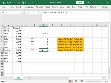 sumifs by text string length