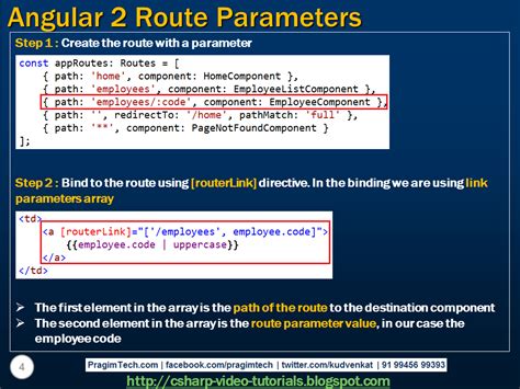 sql server and c video tutorial angular 2 route parameters