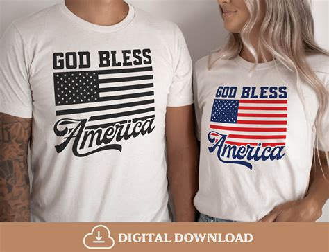 God Bless America Flag Svg Usa Flag Svg Patriotic Svg Usa Cricut File