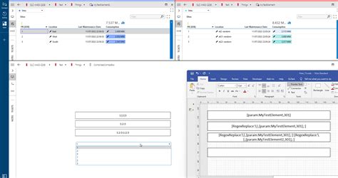 visual overview combobox getting data from two different elements at