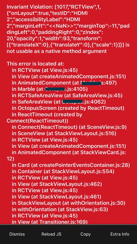 invariant violation sylt object is not usable as a native method