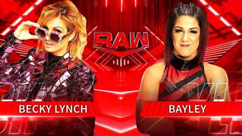Becky Lynch Vs Bayley Added To This Mondays Wwe Raw Wwe News Wwe