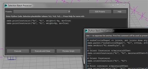 python batch for maya misc utility external scripts plugins for maya