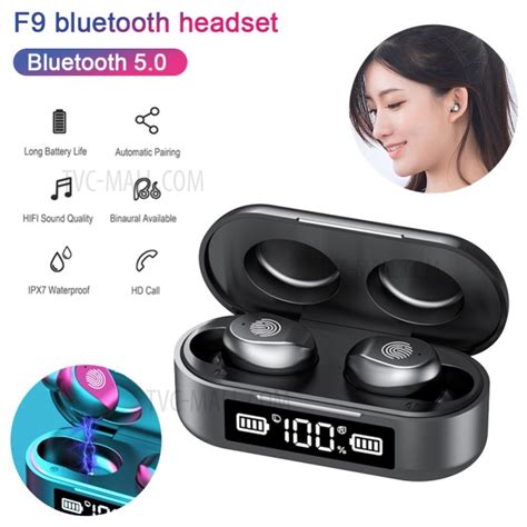 Wholesale F9 Tws Bluetooth 5 0 Earphones Noise Reduction Wireless
