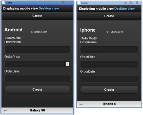 use jquery mobile mvc to build mobile based application in