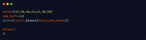 python bisect working with python bisect module python