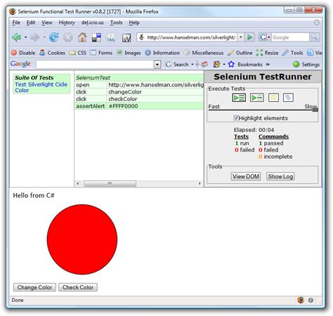 unit testing silverlight with selenium scott hanselman s