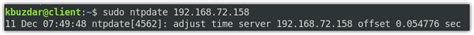 how to configure ntp server and client on debian 10