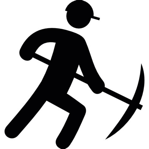 Trabajador Cavando Un Agujero Iconos Gratis De Negocio