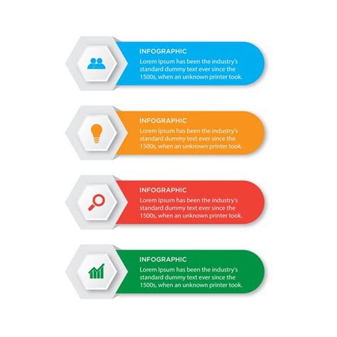 Premium Vector Vector 4 Steps Process Infographic Template