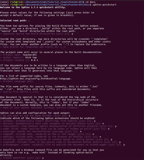 a simple tutorial on how to document your python project using sphinx