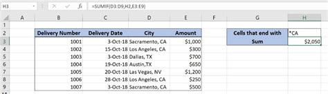 excel formula sum if ends with excelchat