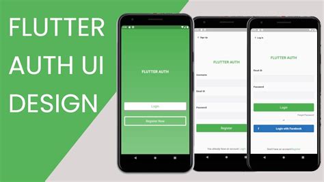 flutter auth ui speed code flutter design youtube