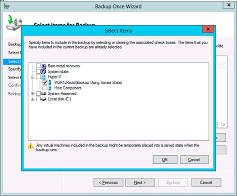 how to back up hyper v vms natively in windows server 2012