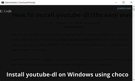 how to install youtube dl the easy way