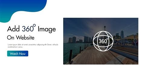 how to add 360 degree images on html website embed 360° images on