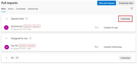 view filter and open pull requests azure repos microsoft learn