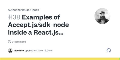 examples of accept js sdk node inside a react js application · issue