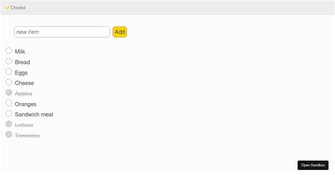 react starter codesandbox