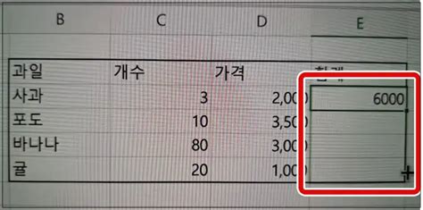 엑셀 곱하기 함수 사용 방법 5초 정리
