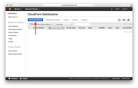 create a cloudfront distribution serverless and react on aws