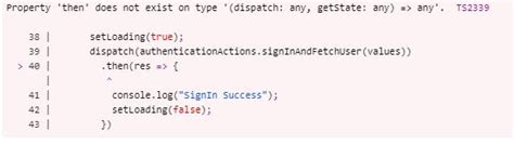 reactjs react redux typescript usedispatch with then catch