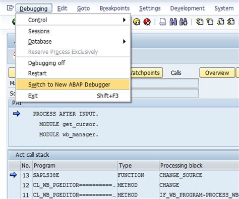 useful feature of new abap debugging editor debugger layer sap blogs