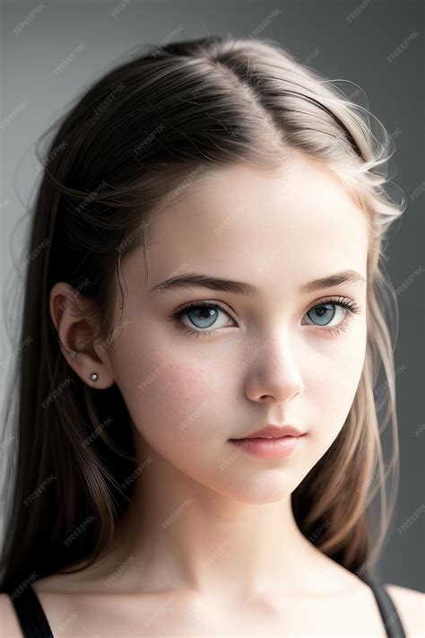 Una Chica Con Ojos Azules Y Ojos Azules Foto Premium