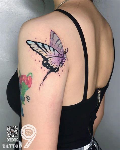 Purple Butterfly Tattoo Ideas