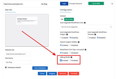 enabling wordpress debugging ecenica
