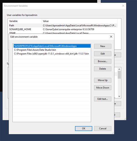 unrecognized option launching a vm sonarqube sonar community