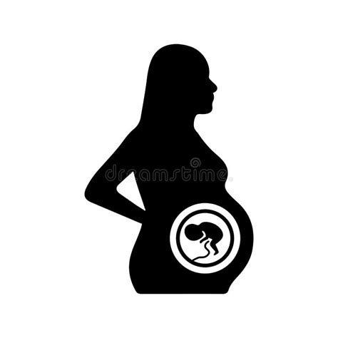 Pregnant Woman Icon Maternity Stock Vector Illustration Of Body