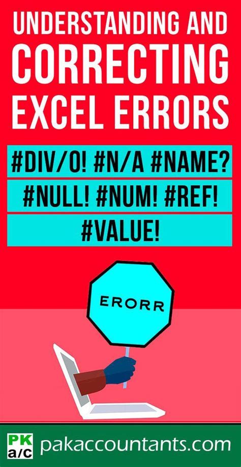 understanding detecting and correcting excel errors