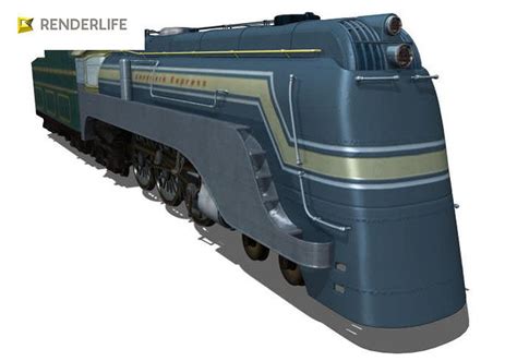 3d Model E 4 Hudson Locomotive Cgtrader