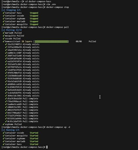 warn[0000] the he variable is not set defaulting to a blank string
