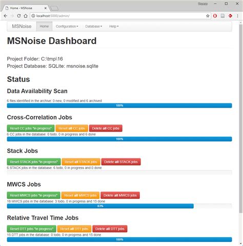 msnoise admin web interface — msnoise a python package for
